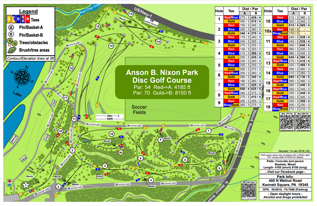 Disc Golf Course Map